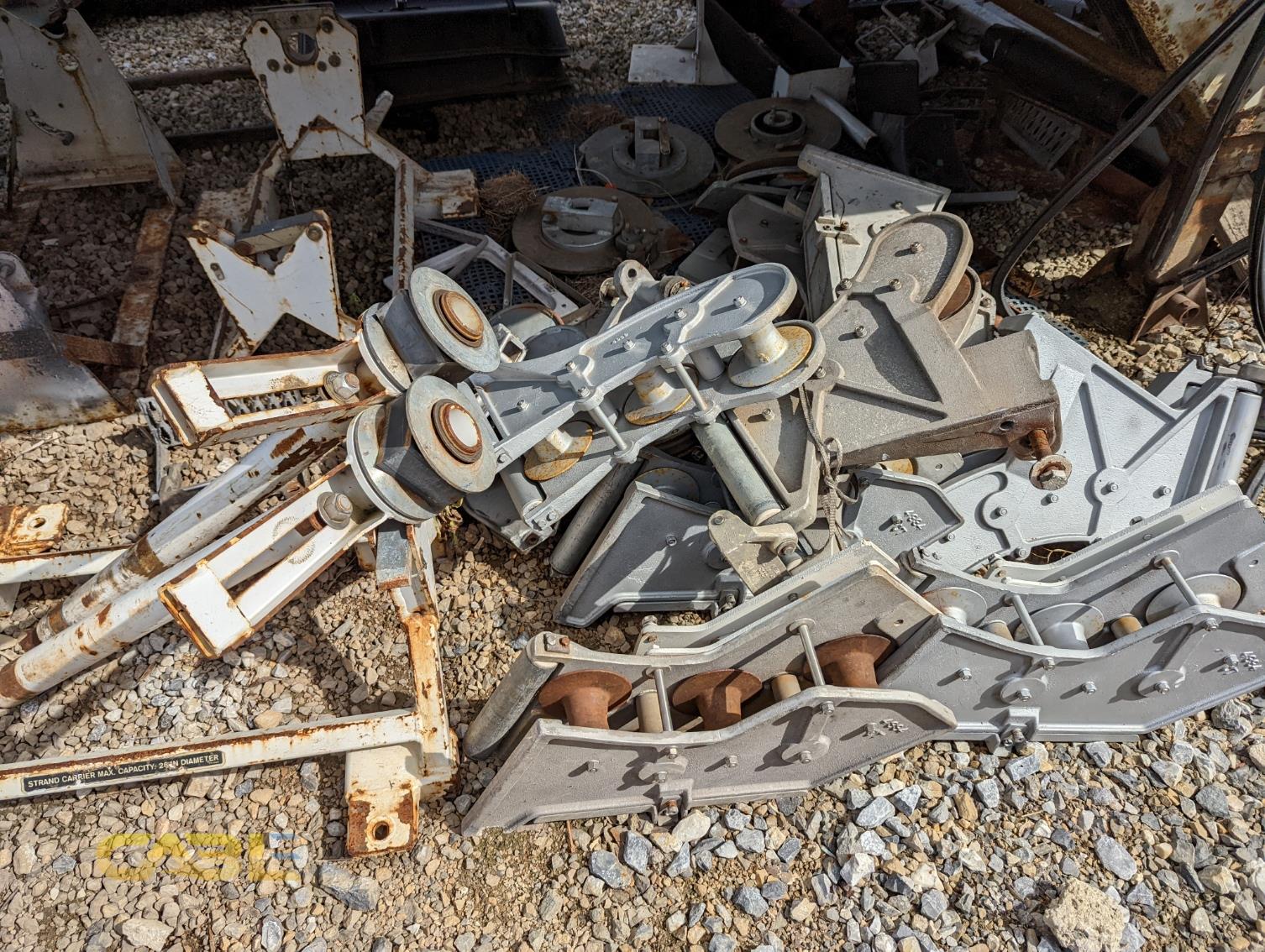 Bull Pulleys for a Terex TCP36 Cable Placer