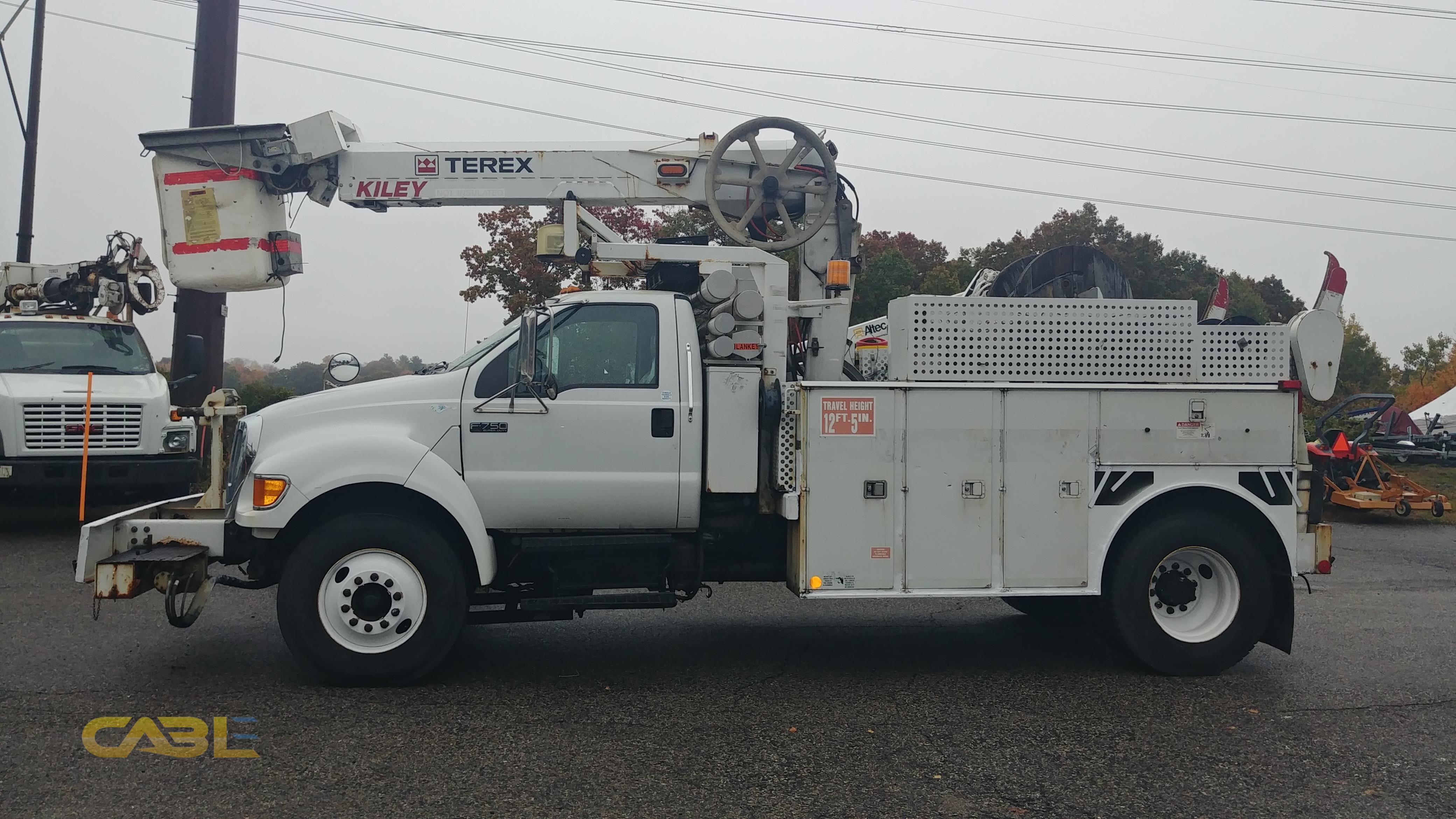 2007 ford f750 terex cable placer