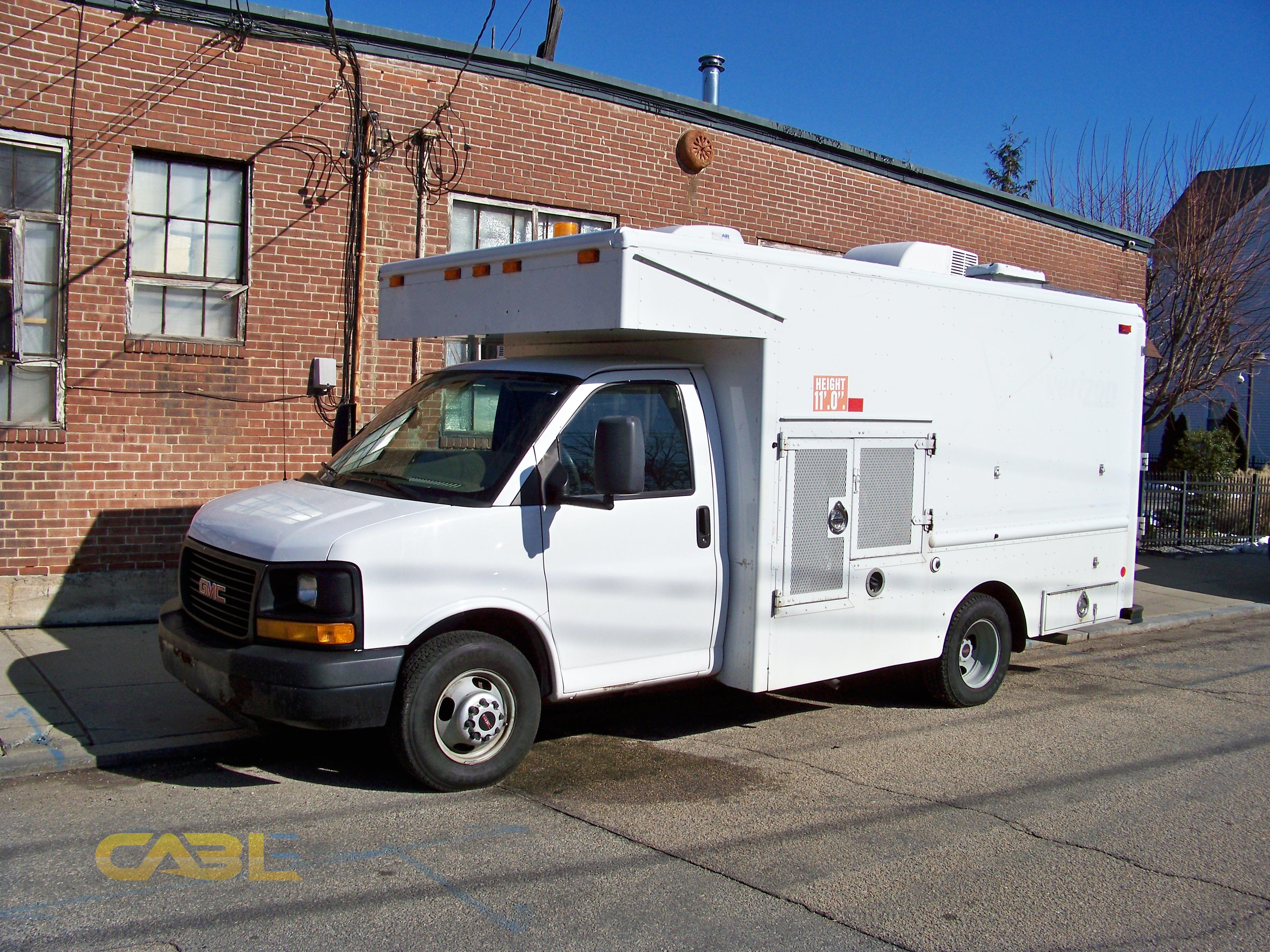 2007 gmc g3500 fiber splicing truck