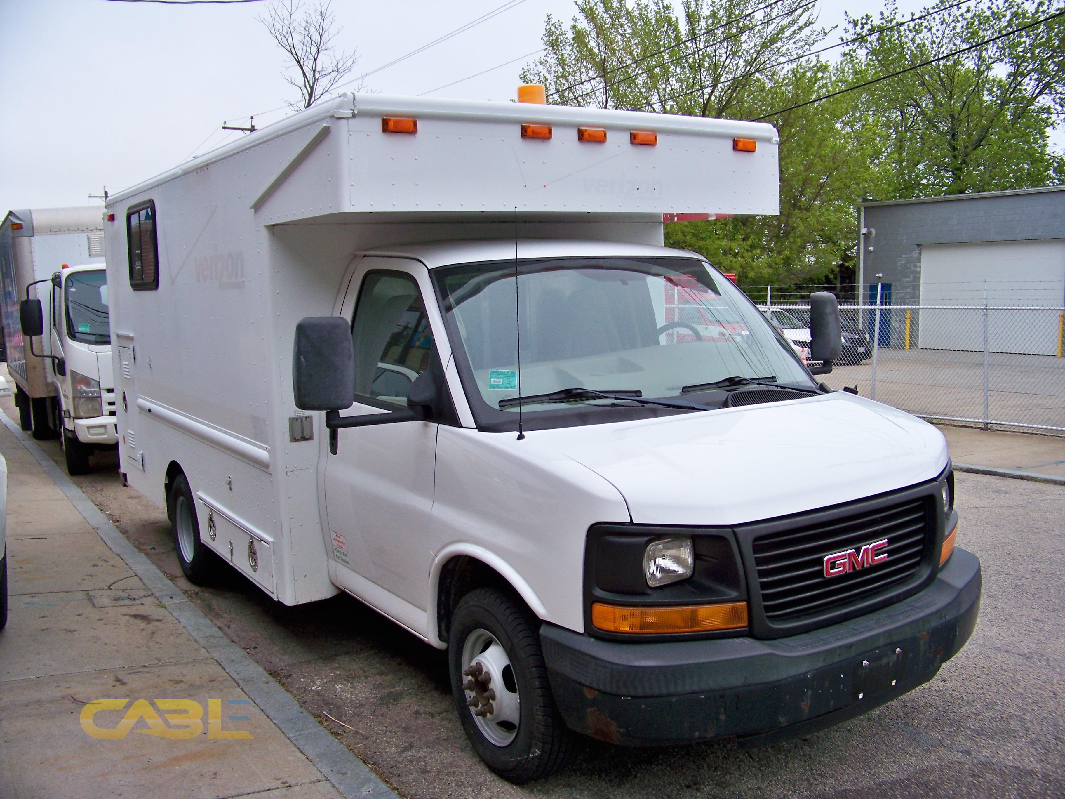 2007 gmc g3500 fiber splicing truck