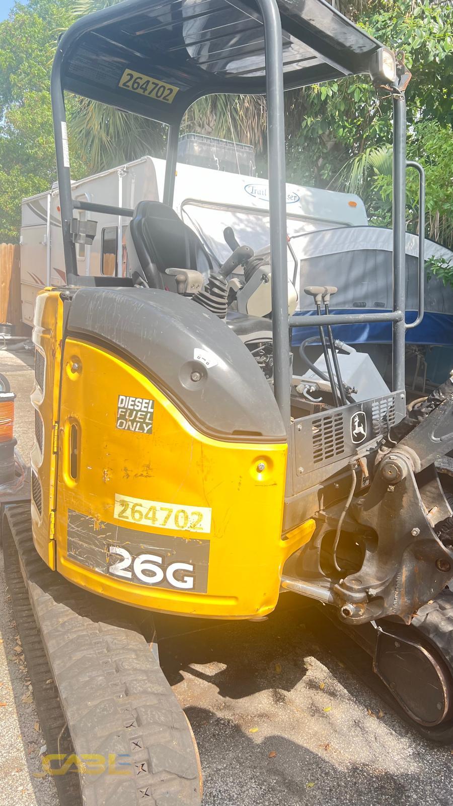 2019 John Deere 26G excavator