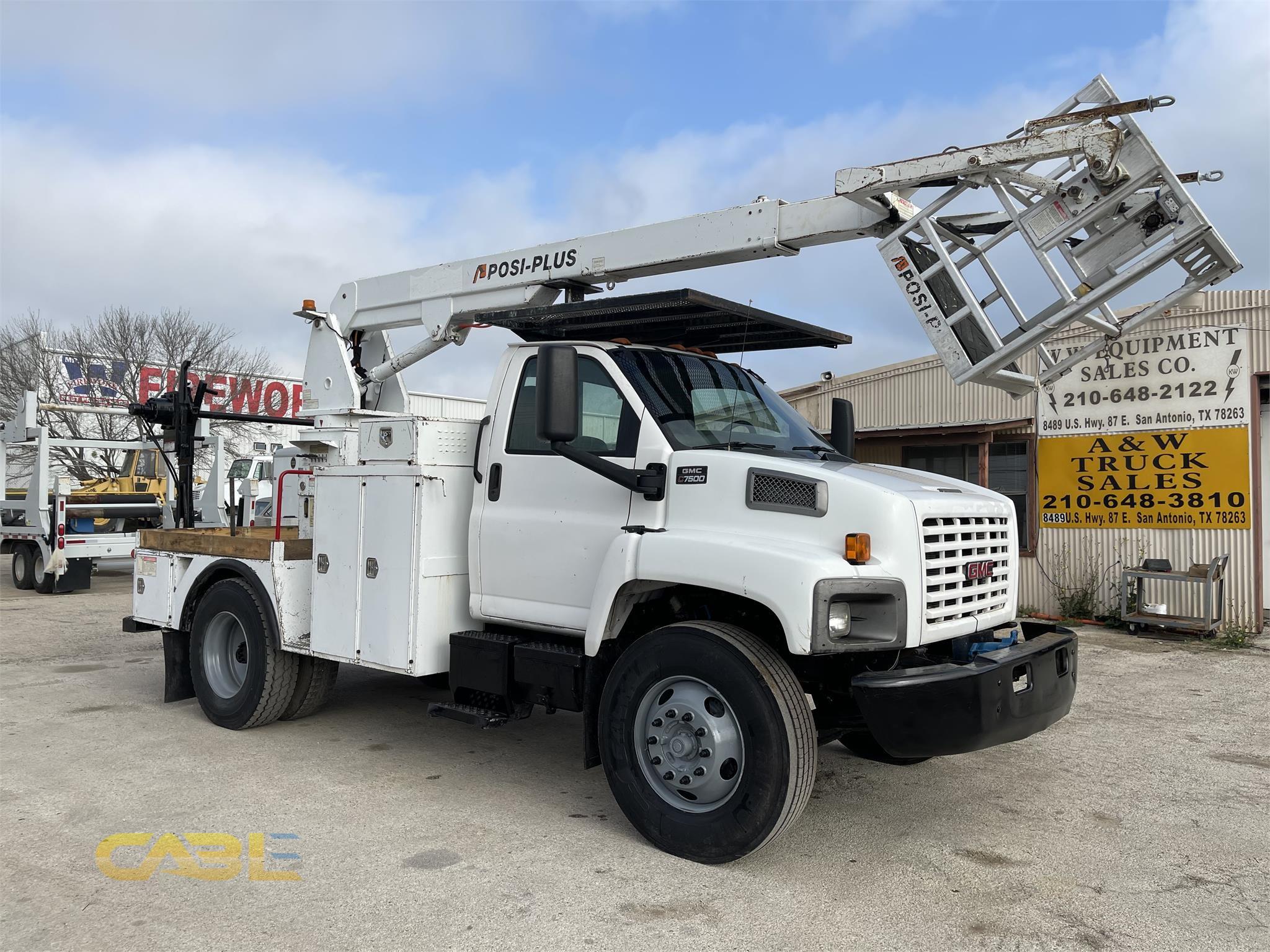 UNDER CDL POSI-PLUS 40' CABLE PLACER GMC C7500 CAT