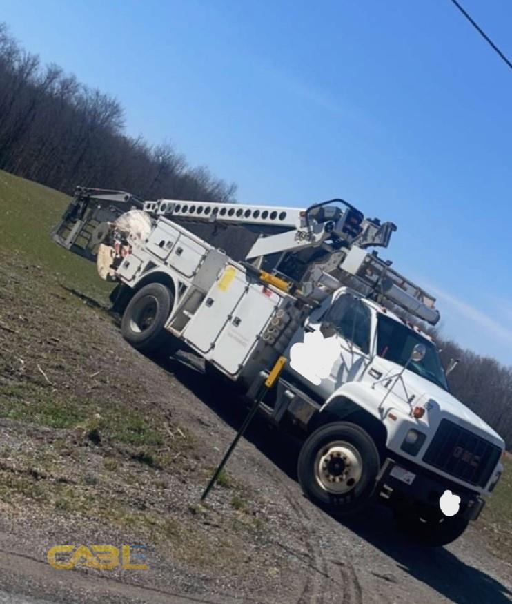 (2) Telsta Cable Placers Bucket Trucks for sale