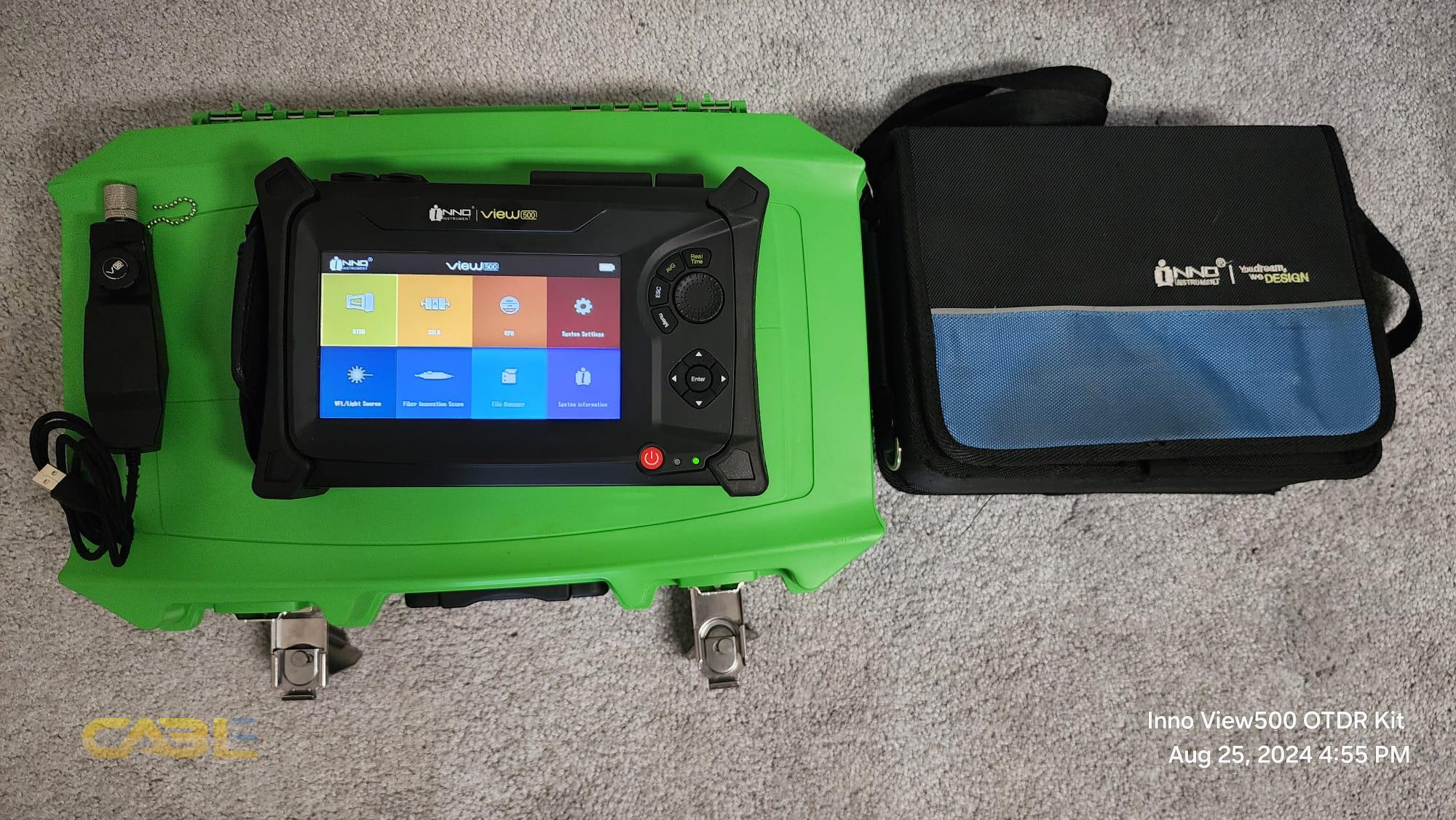 Inno View500 OTDR with VFL, OPM, fiber inspection!