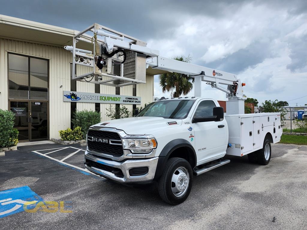 Posi-Plus 700 Cable Placer on 2019 Ram 5500 4x4