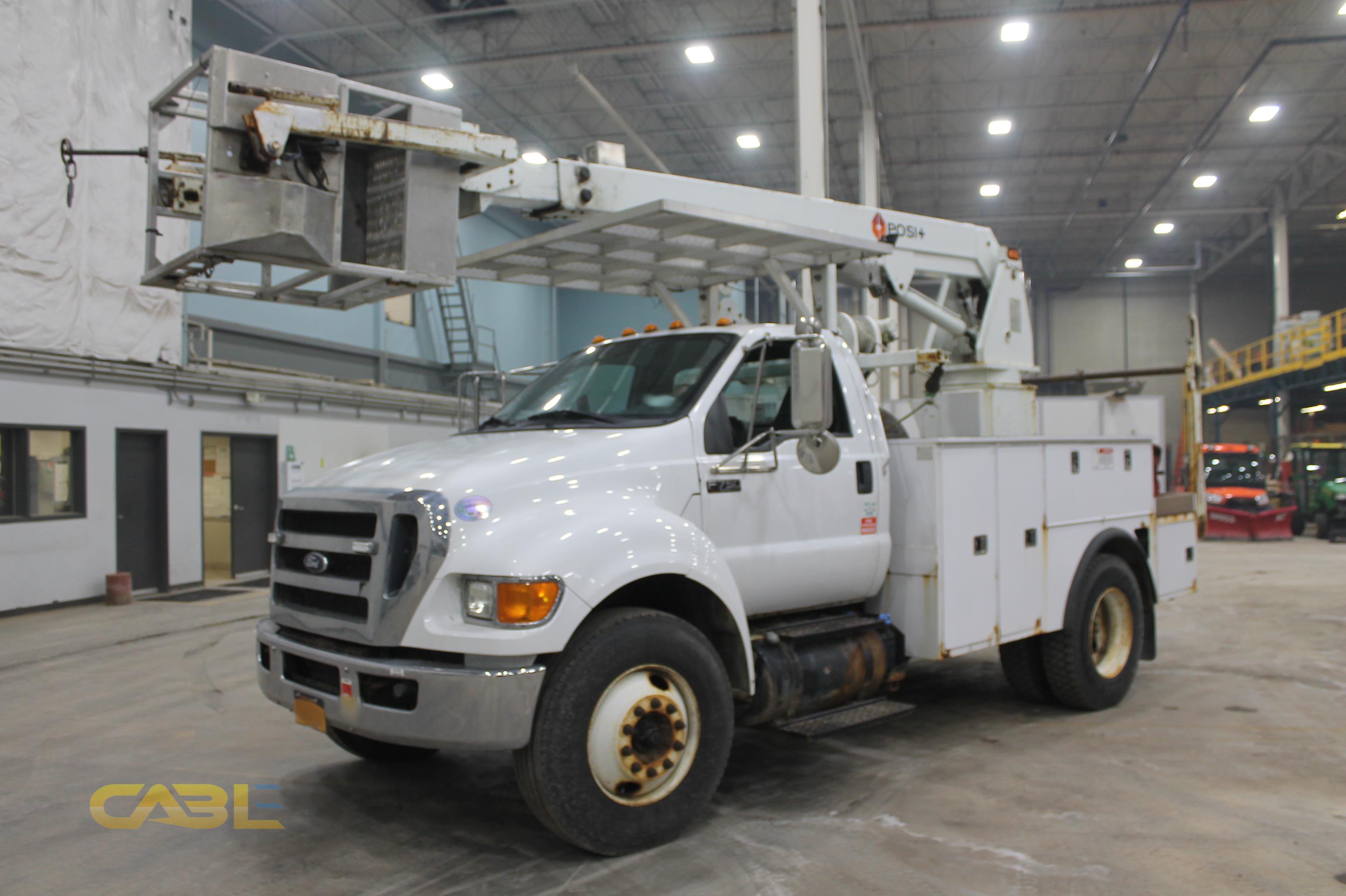 2013 Ford F750 SD Cable Placer Spool Truck