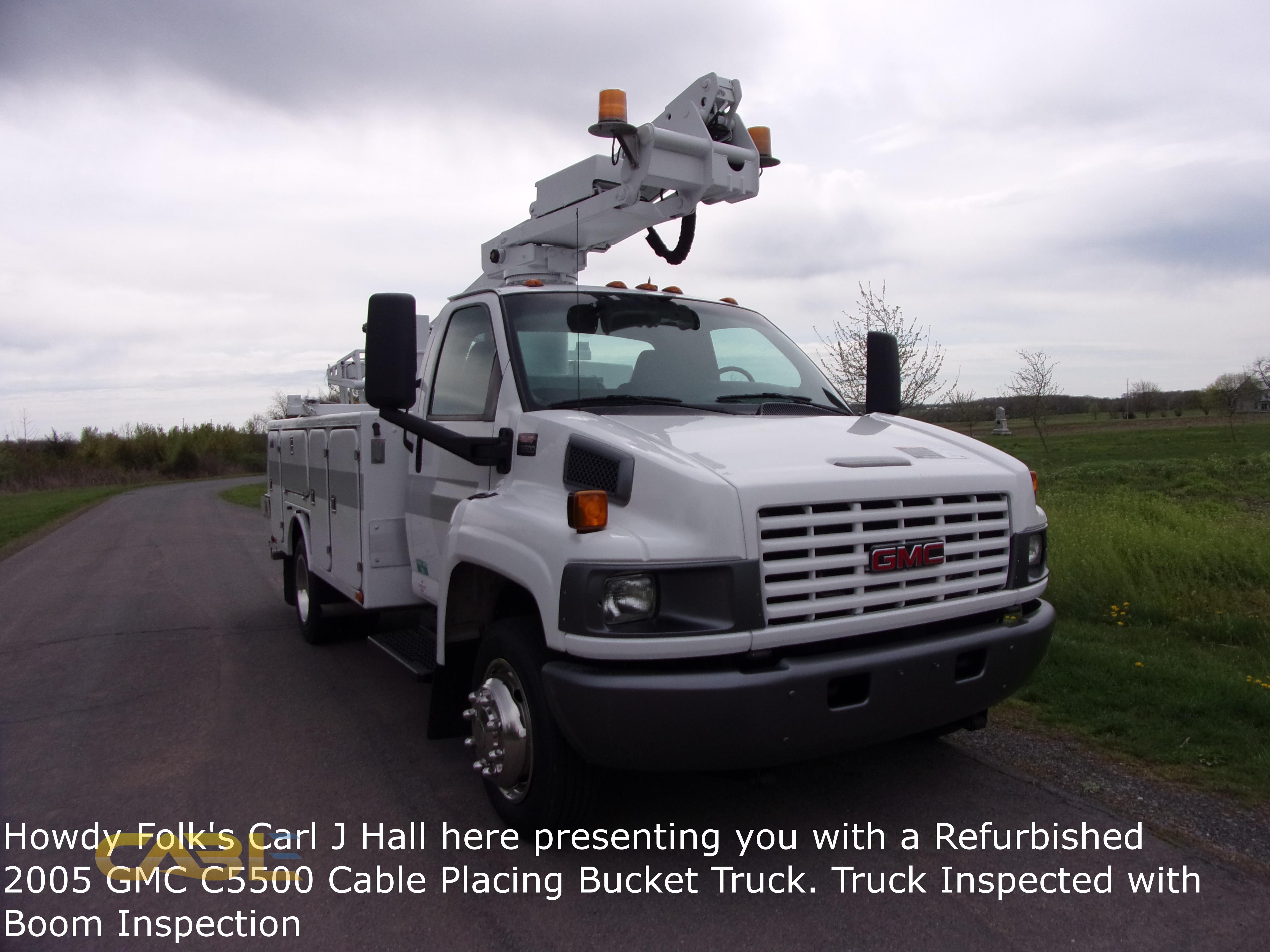 05 GMC C5500 Cable Place Bucket Truck Altec AT235P