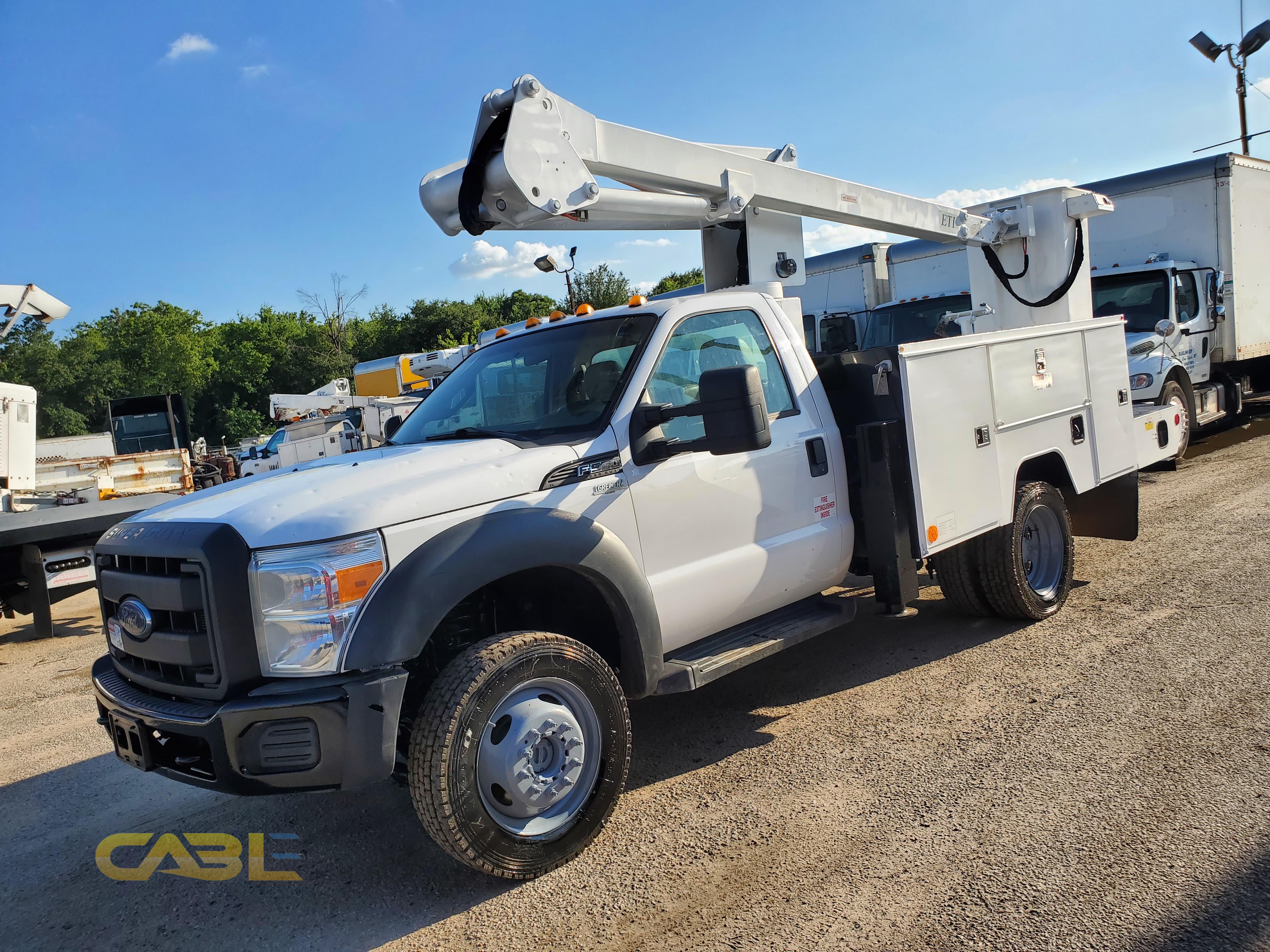 2012 FORD F550 BUCKET TRUCK 45 ft 4x4